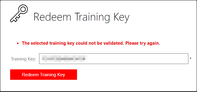 Training Key Error – EC-Council Support Forums