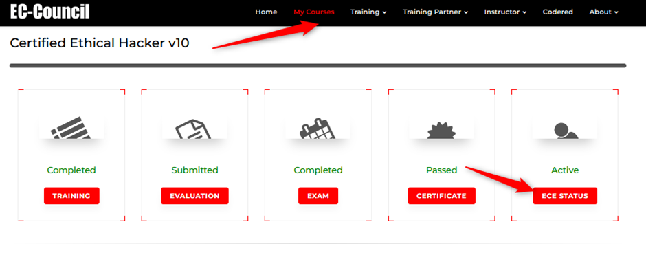How to upload/Manage ECE Credits: – EC-Council Support Forums