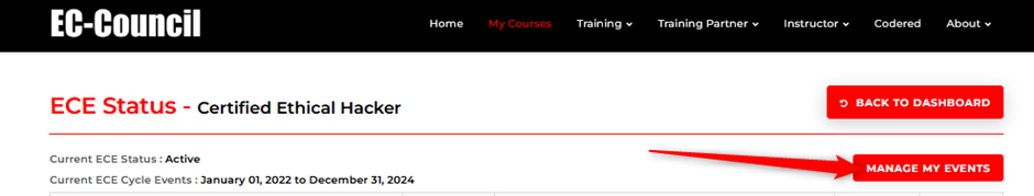 How to upload/Manage ECE Credits: – EC-Council Support Forums